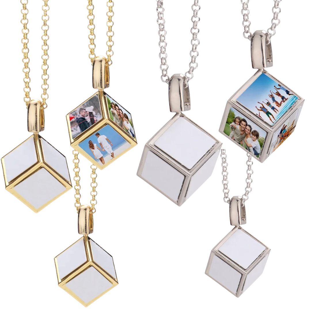Sublimation Cube Necklace – House of Vinyl